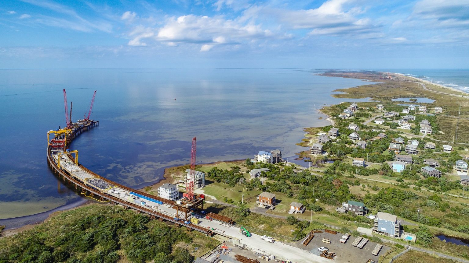 Jug Handle Bridge Construction | NC12 Outer Banks